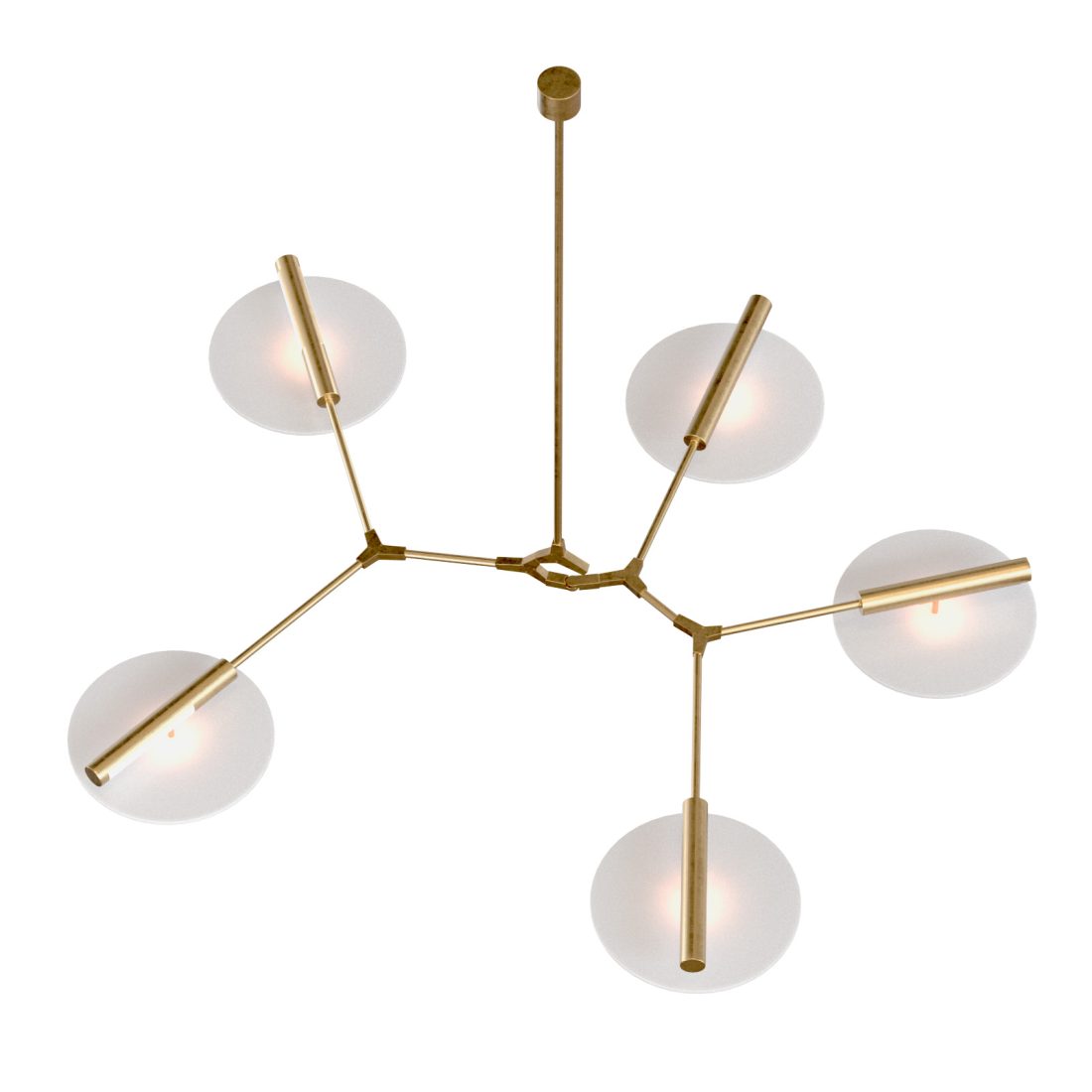 5-light Branching Disc By Lindsey Adelman 3D Model for VRay, Corona ...