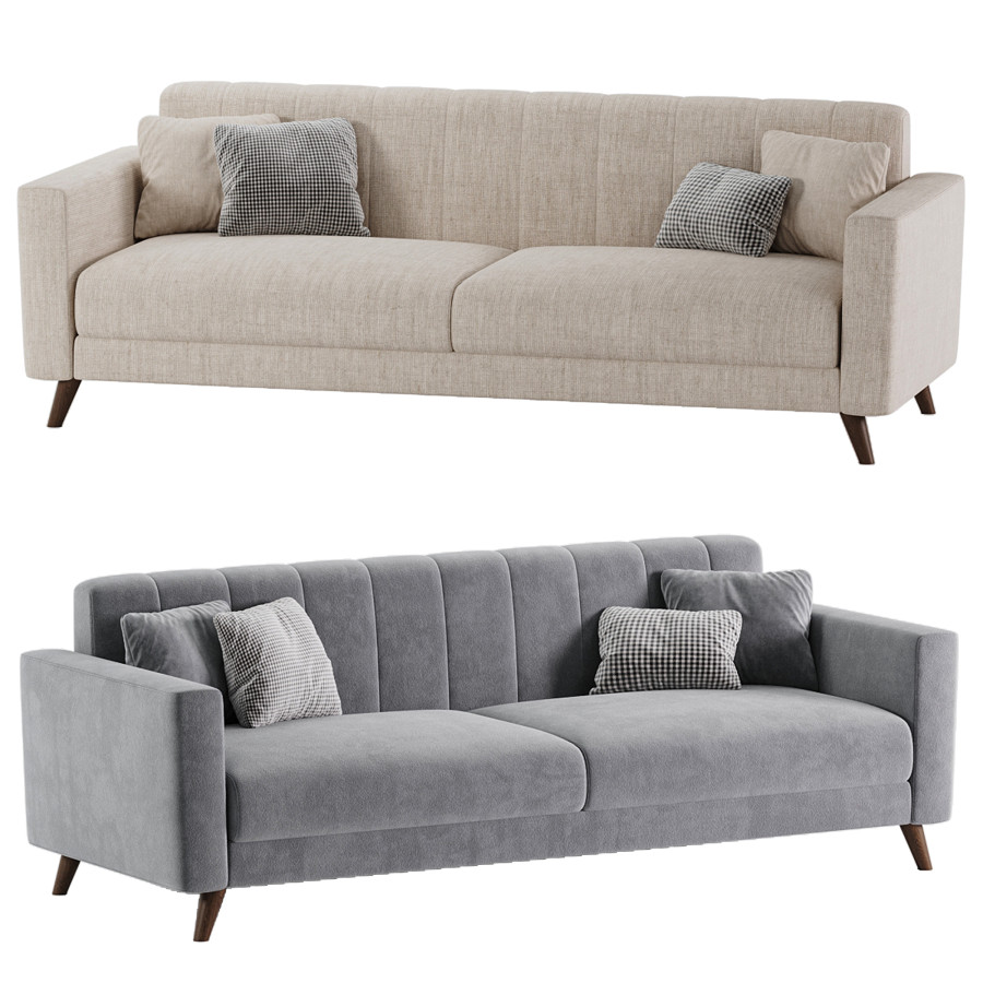 Loft Triple Storage Sofa - 3D Model for Corona