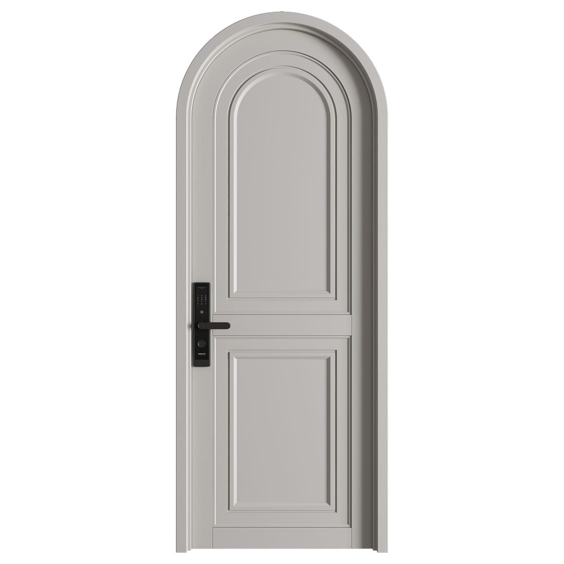 Modern Arched Wooden Door 12 - 3D Model for VRay, Corona