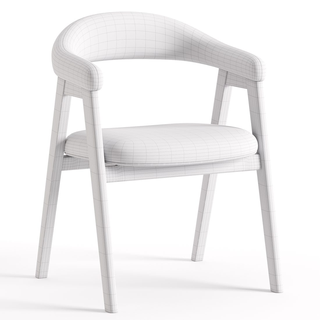 Nik Dining Chair - 3D Model for Corona
