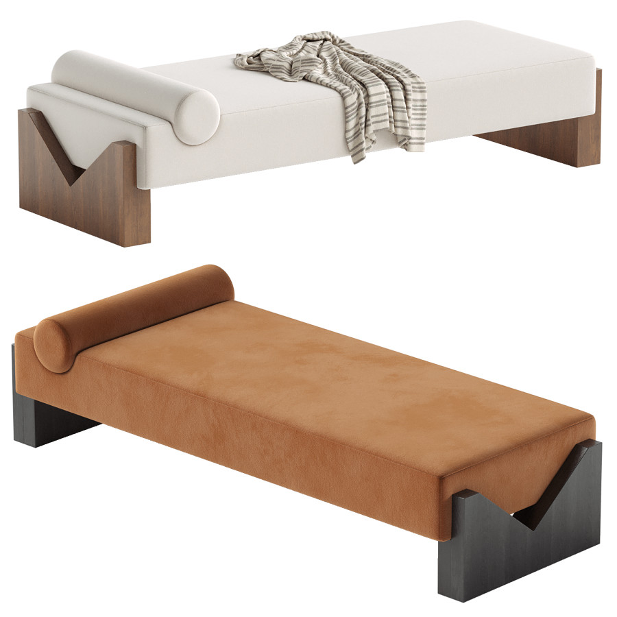 V Daybed 3D Model for VRay, Corona | CGMood