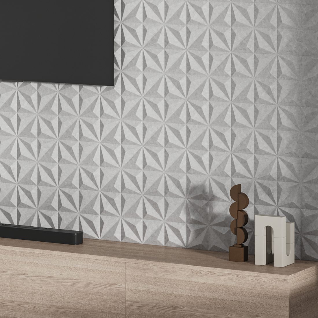 Modern Tv Wall 025 - 3D Model for Corona