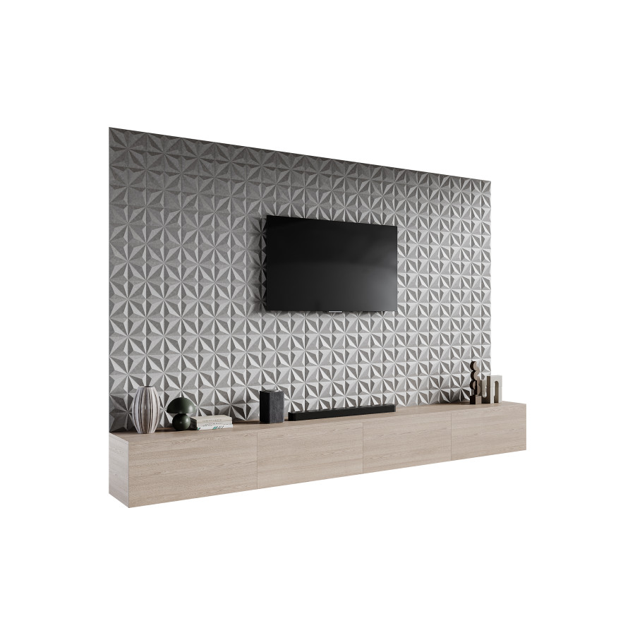 Modern Tv Wall 025 - 3D Model for Corona