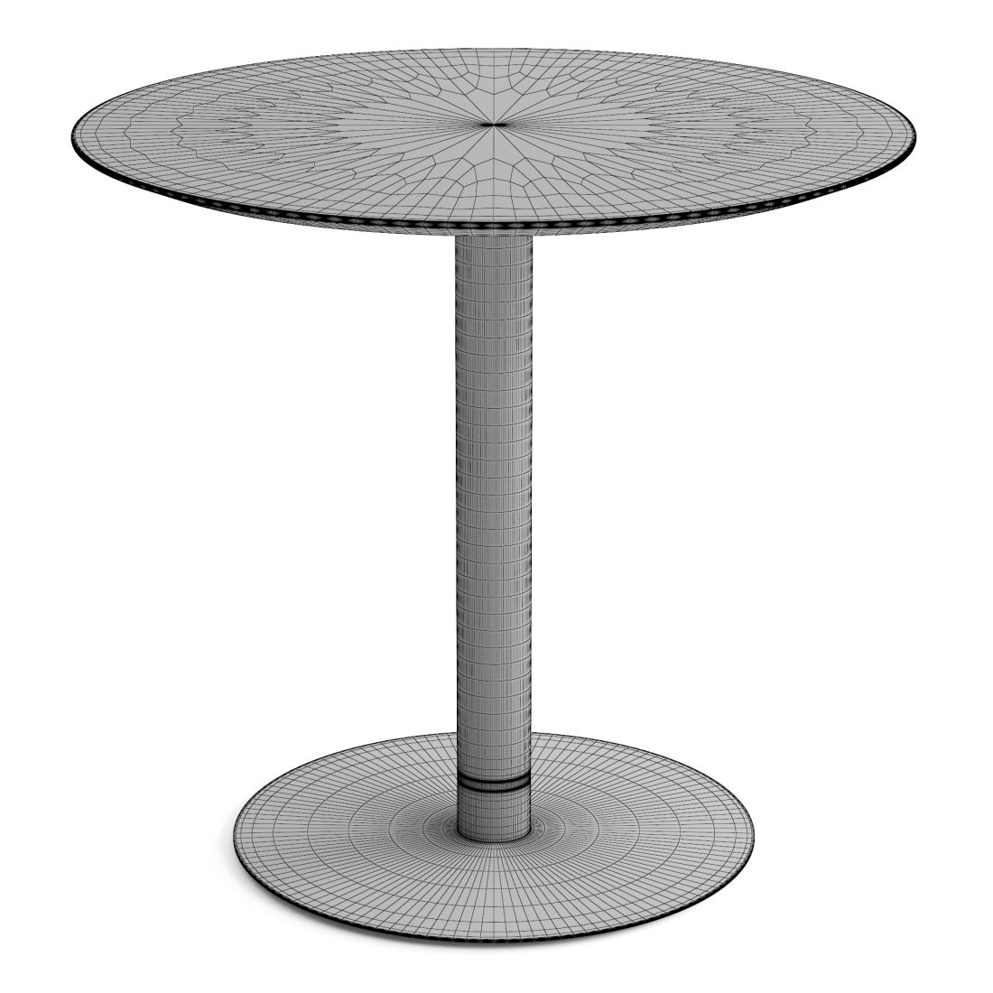 Bernhardt Design Quiet Round Table - 3D Model for VRay, Corona