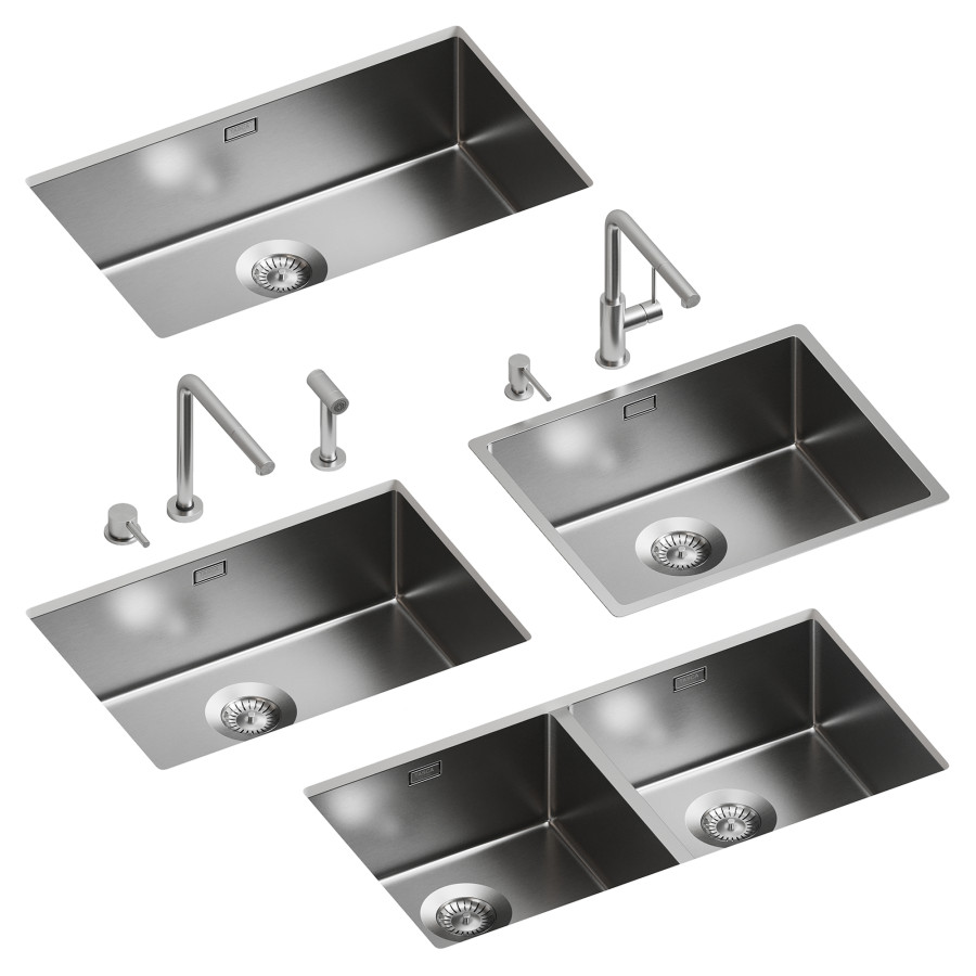Tasca Pura Kitchen Sinks 3D Model for Corona | CGMood