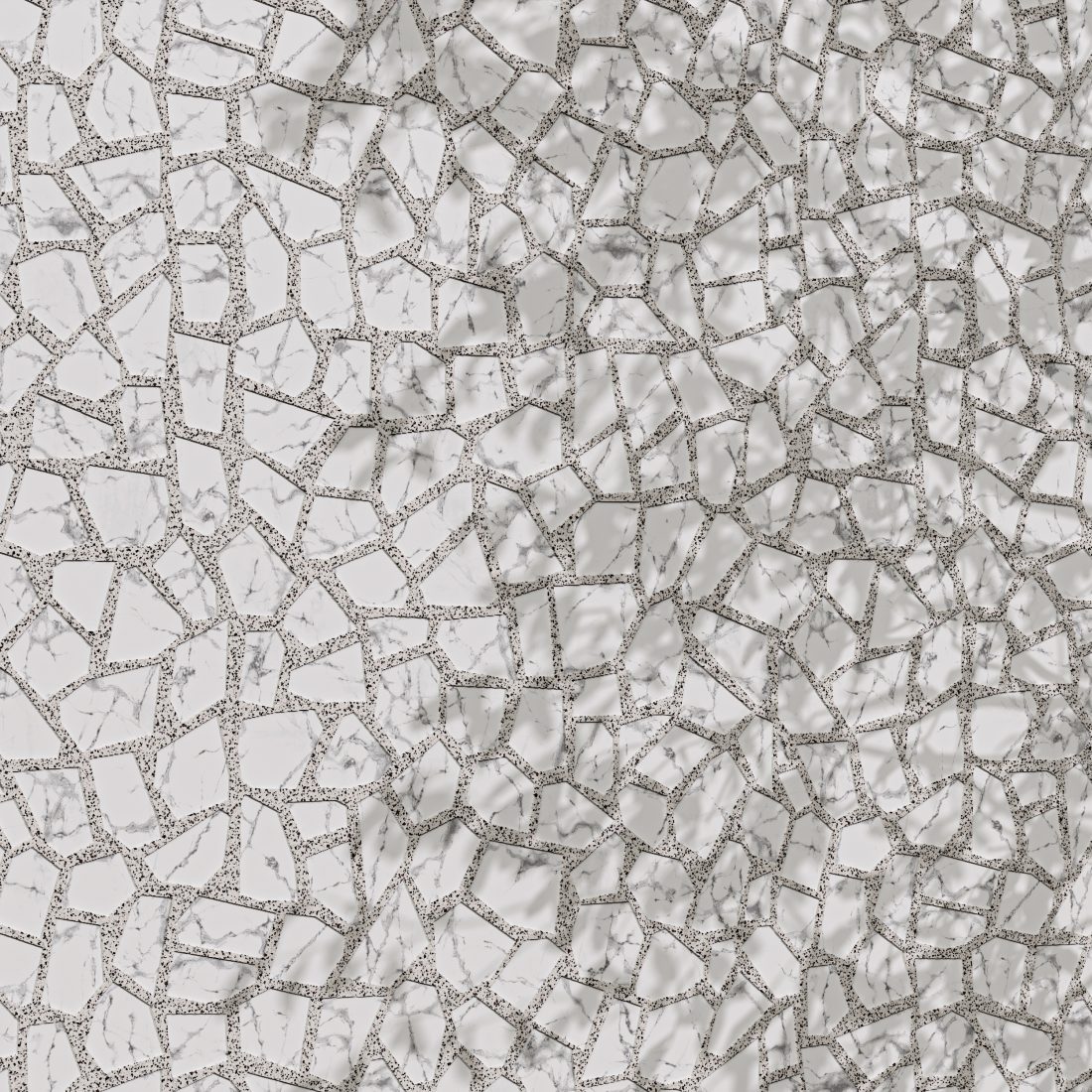 Particle Mosaic Terrazzo Decorative Panel Seamless - 3D Model for VRay