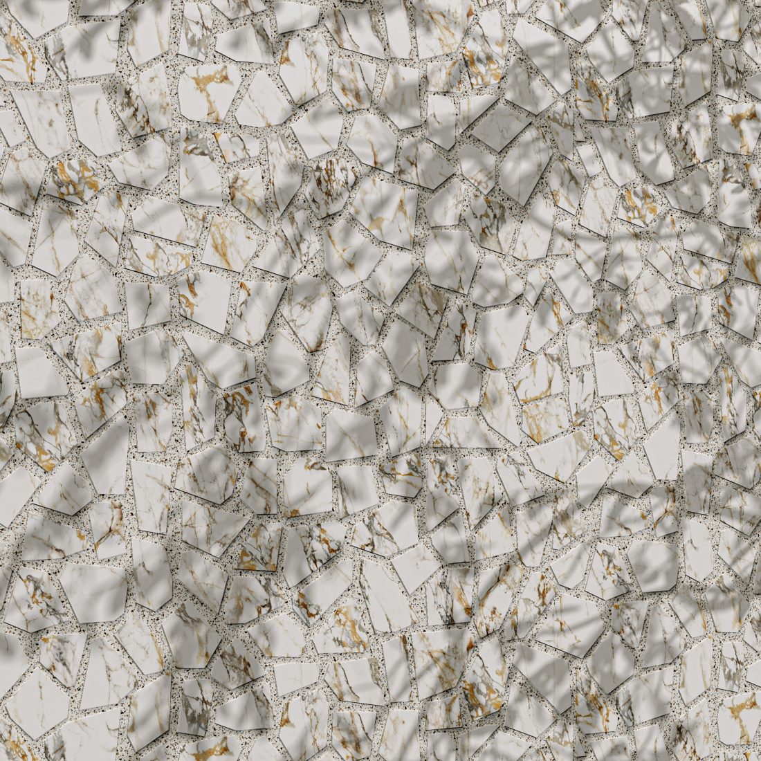 Particle Mosaic Terrazzo Decorative Panel Seamless - 3D Model for VRay