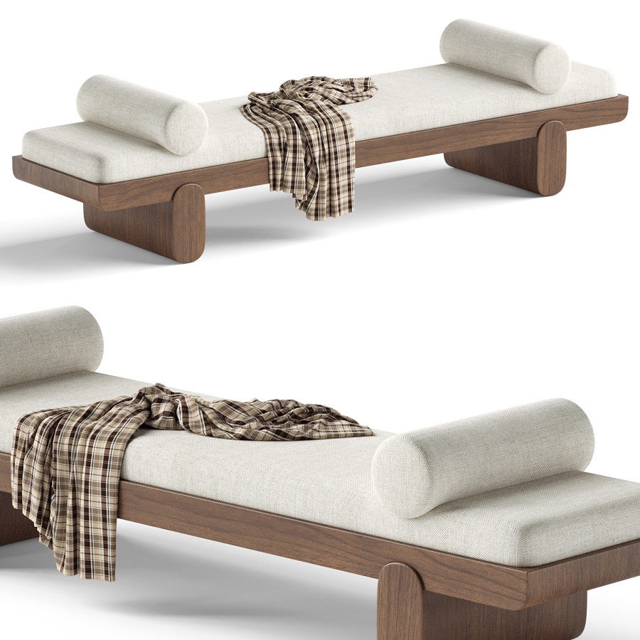Awaya Bench - 3D Model for VRay, Corona