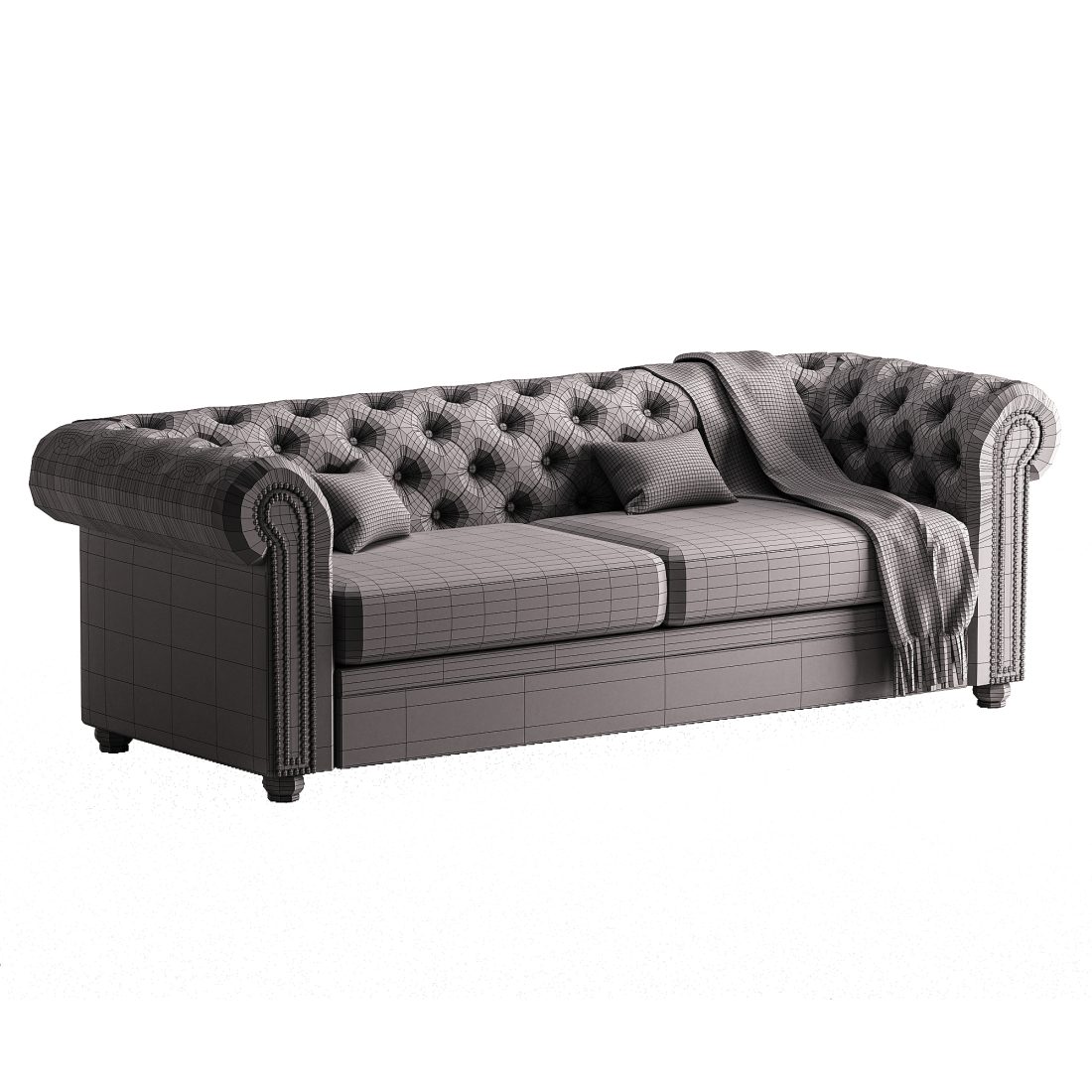 Odum Velvet Sofa 3D Model for Corona | CGMood