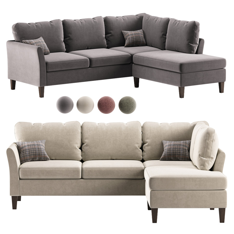 Ekholma Corner Sofa 3D Model for Corona | CGMood