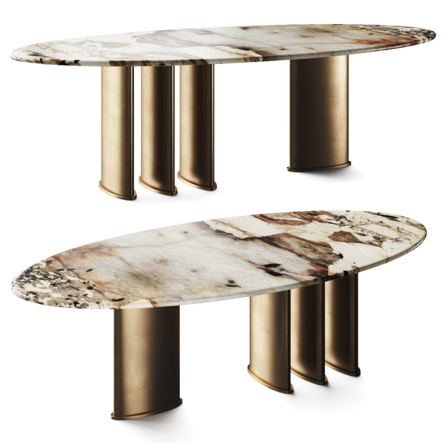 Cg Capelletti Patagonia Marble Dining Table 3D Model for VRay, Corona ...