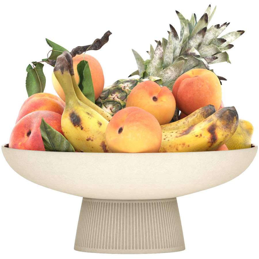 Bowl Of Tropical Fruits 08 - 3D Model for VRay, Corona