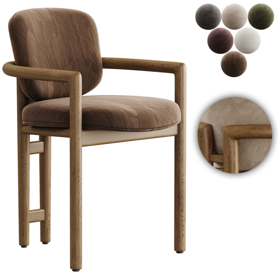 Macayle Modern Classic Beige Performance Upholster 3D Model for Corona ...