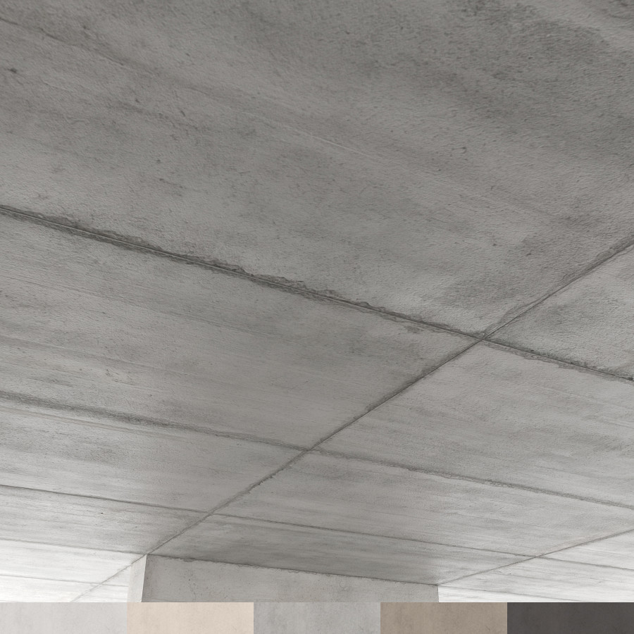 Monolithic Concrete Ceiling - Slab Joints 01 Texture / PBR Material ...
