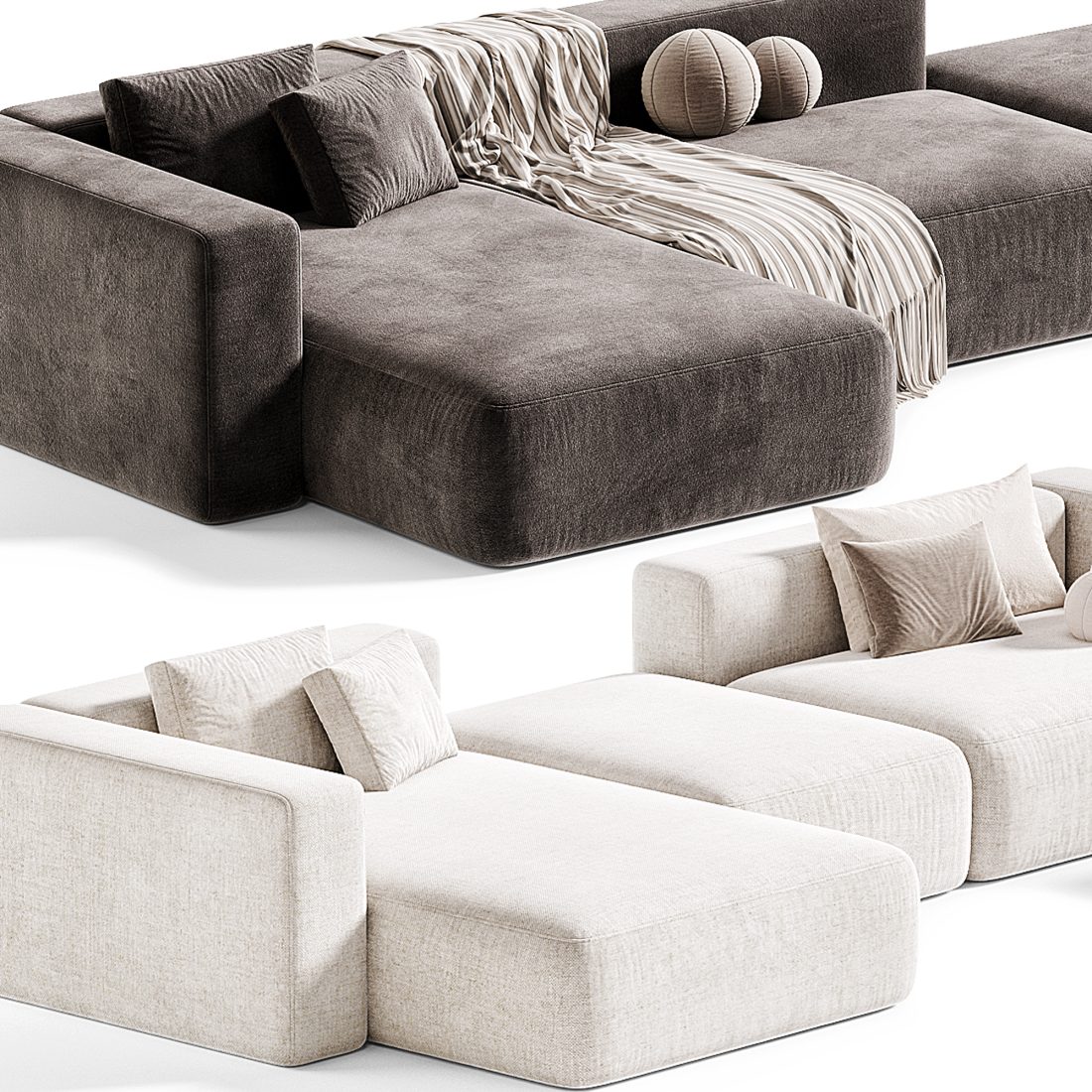 Bari Sofa Costa Bella - 3D Model for Corona