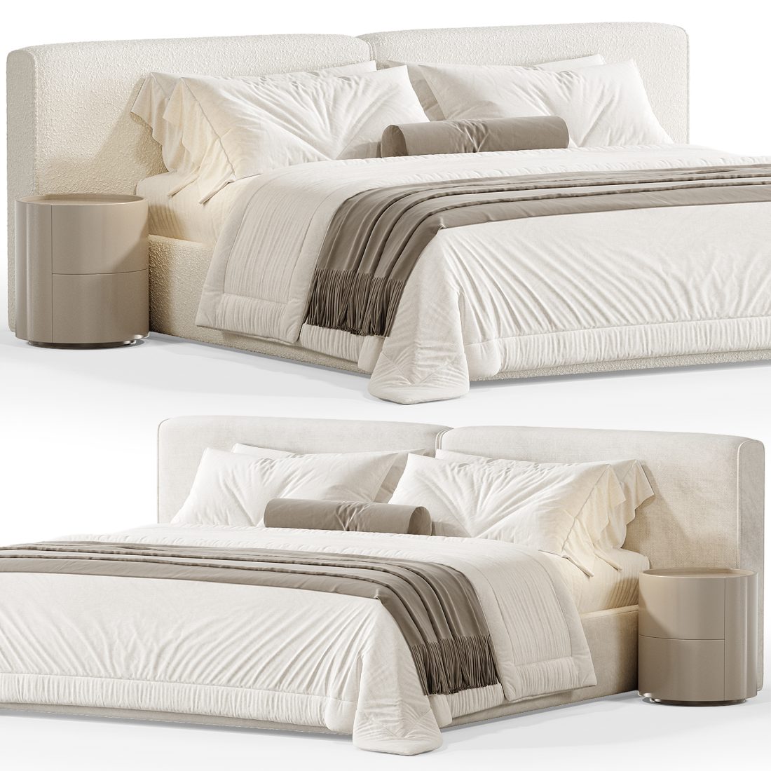 Dabl Bed 3D Model for VRay, Corona | CGMood