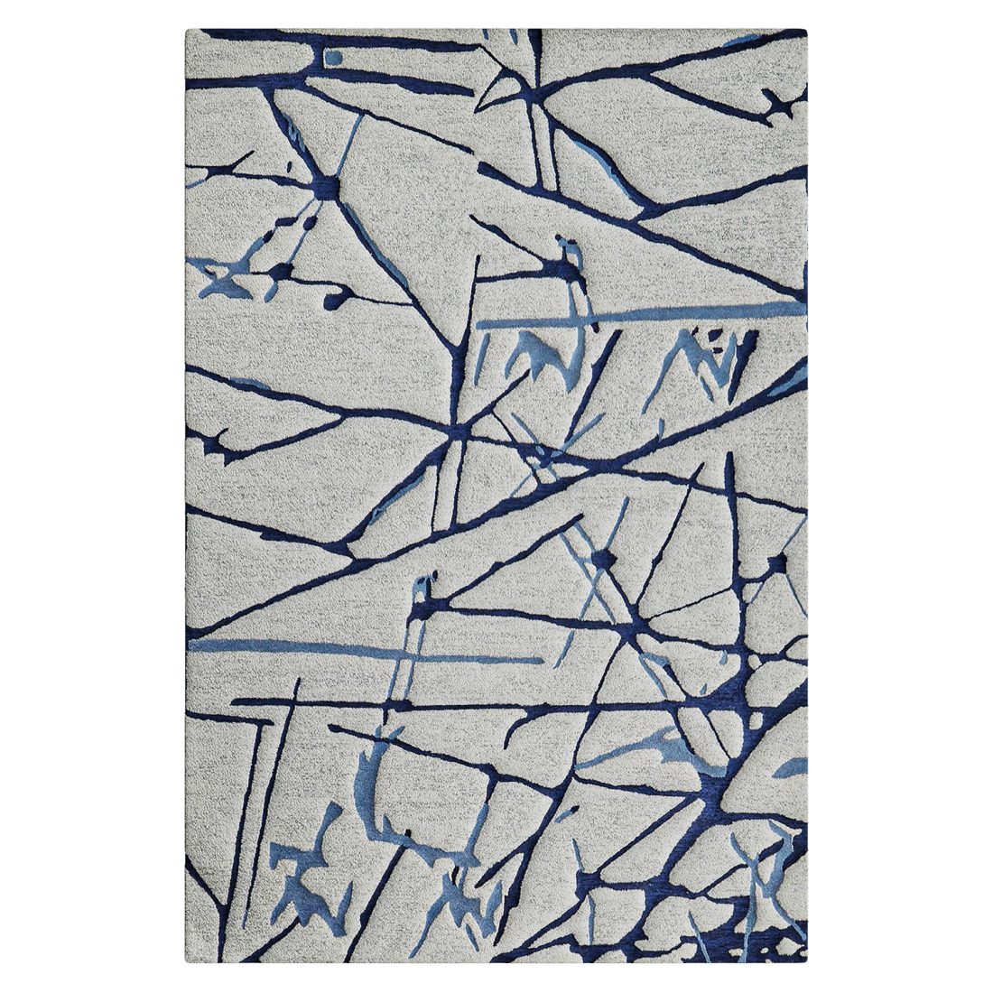 Mystic Rectangle Abstract Hand Tufted Wool Area Ru - 3D Model for Corona