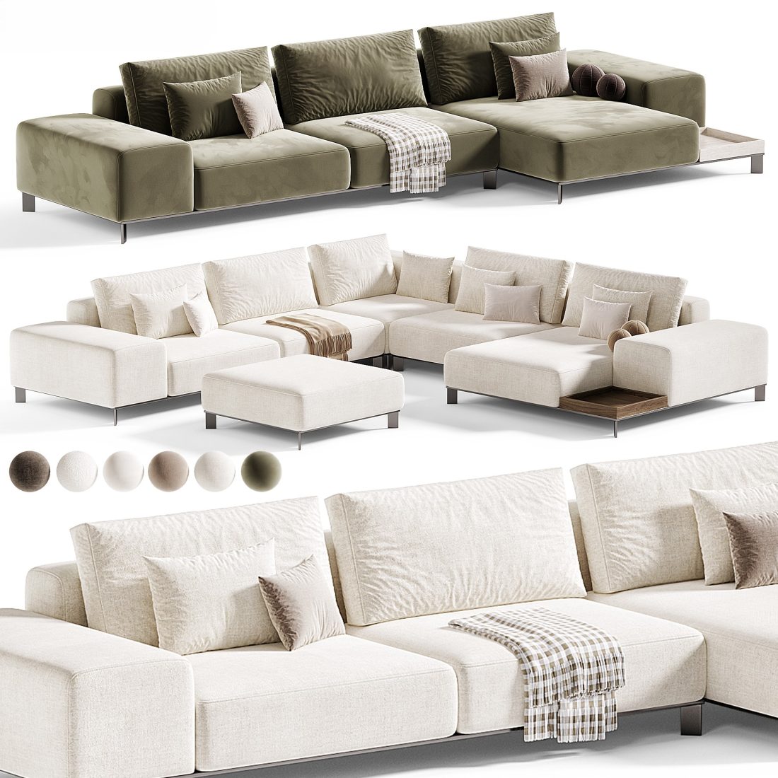 Koots Line Modular Sofa 3D Model for Corona | CGMood