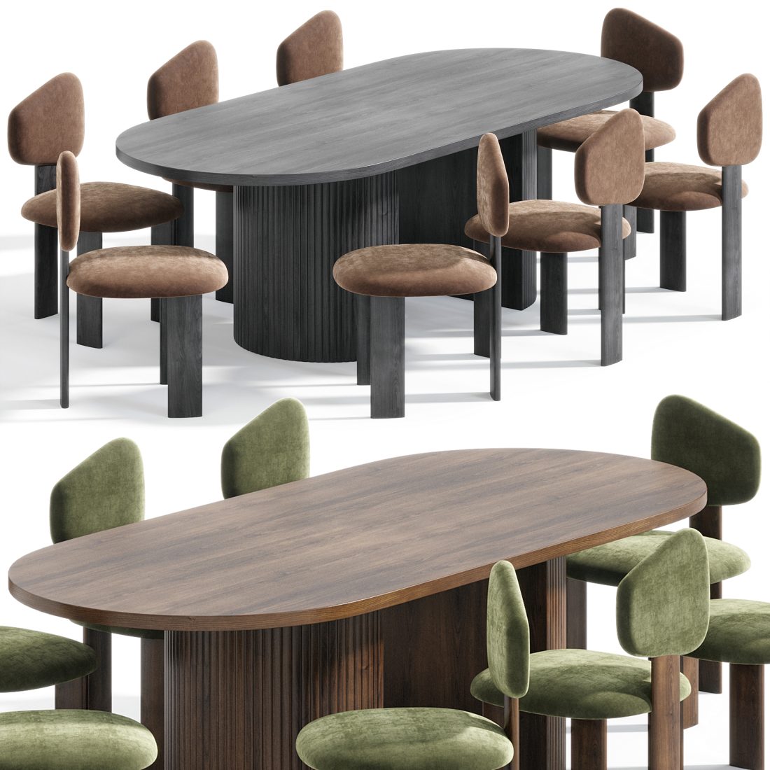 The BEACON Chair And Gubi Table By Milia Shop 3D Model for VRay, Corona ...