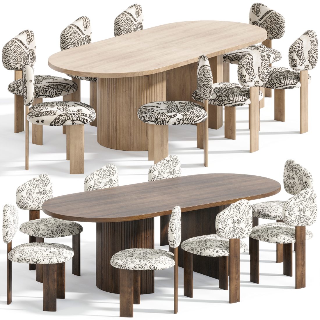 The BEACON Chair And Gubi Table By Milia Shop 3D Model for VRay, Corona ...