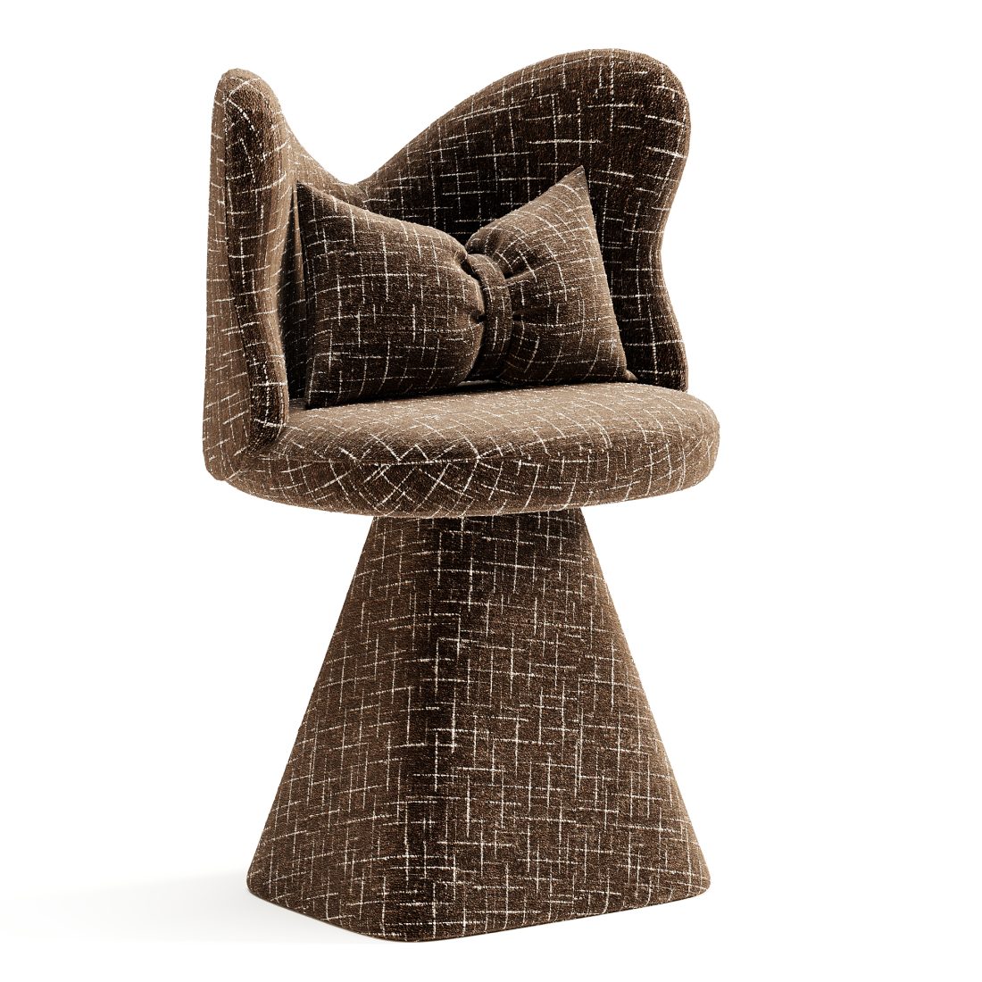 Gulches White Fabric Vanity Chair 3D Model for VRay, Corona | CGMood