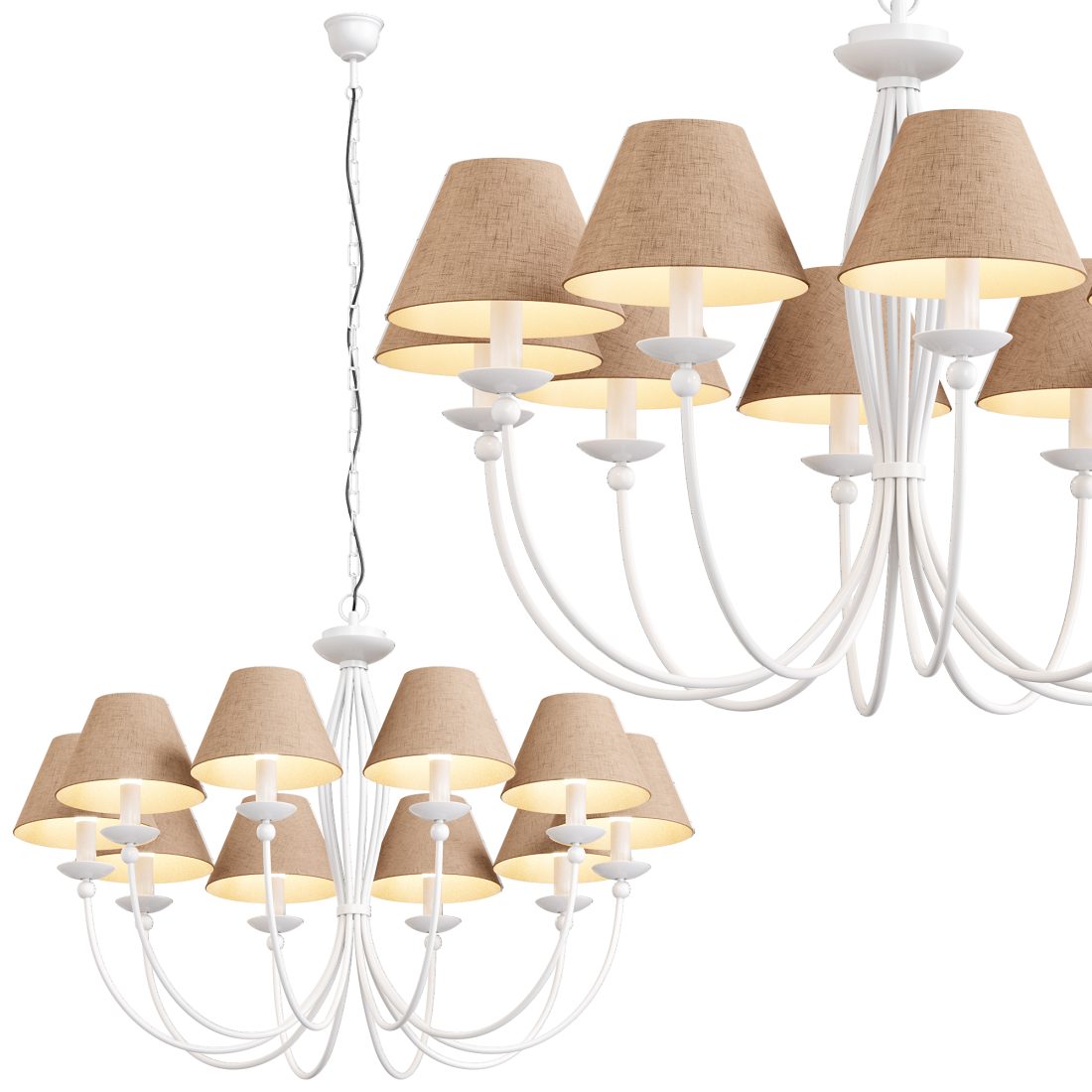 Lampa Wiszaca Gibas Rocco Chandelier 3D Model for VRay, Corona | CGMood