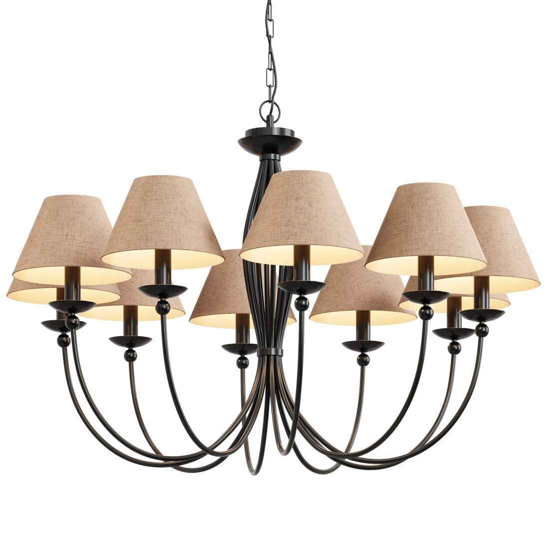Lampa Wiszaca Gibas Rocco Chandelier 3D Model for VRay, Corona | CGMood