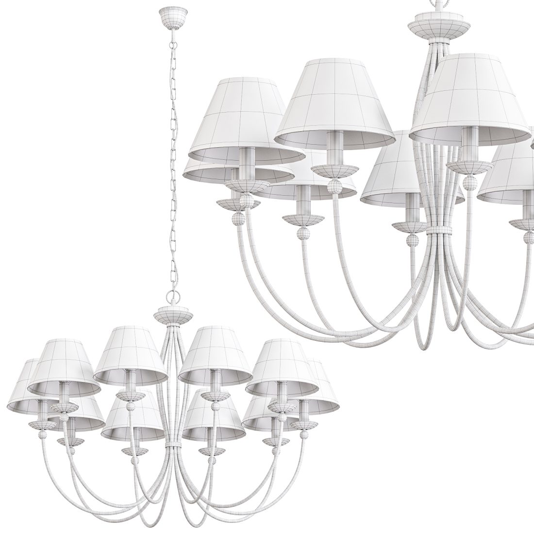 Lampa Wiszaca Gibas Rocco Chandelier 3D Model for VRay, Corona | CGMood