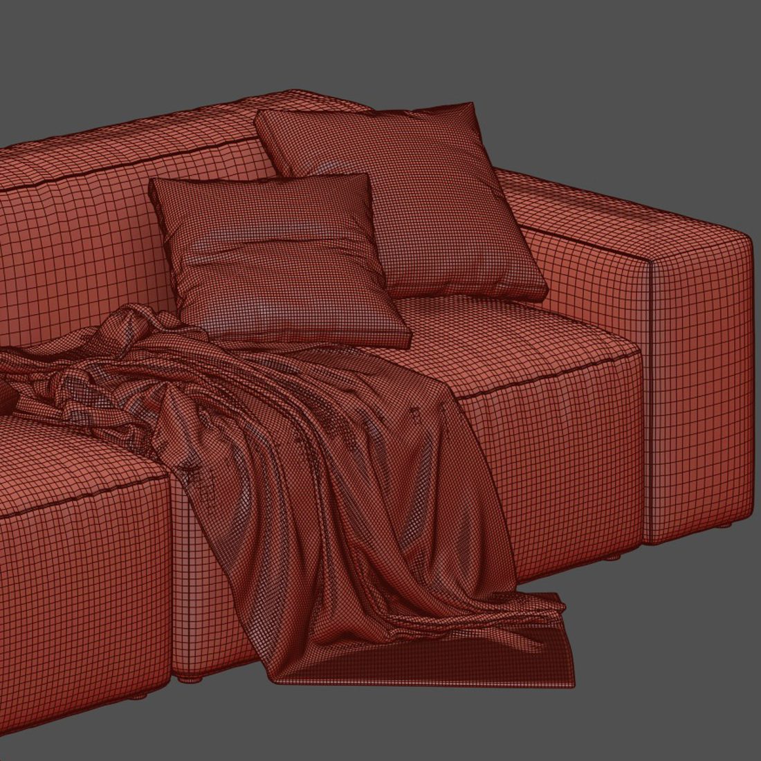 Jesse Daniel Chaise Longue 3D Model for VRay, Corona | CGMood