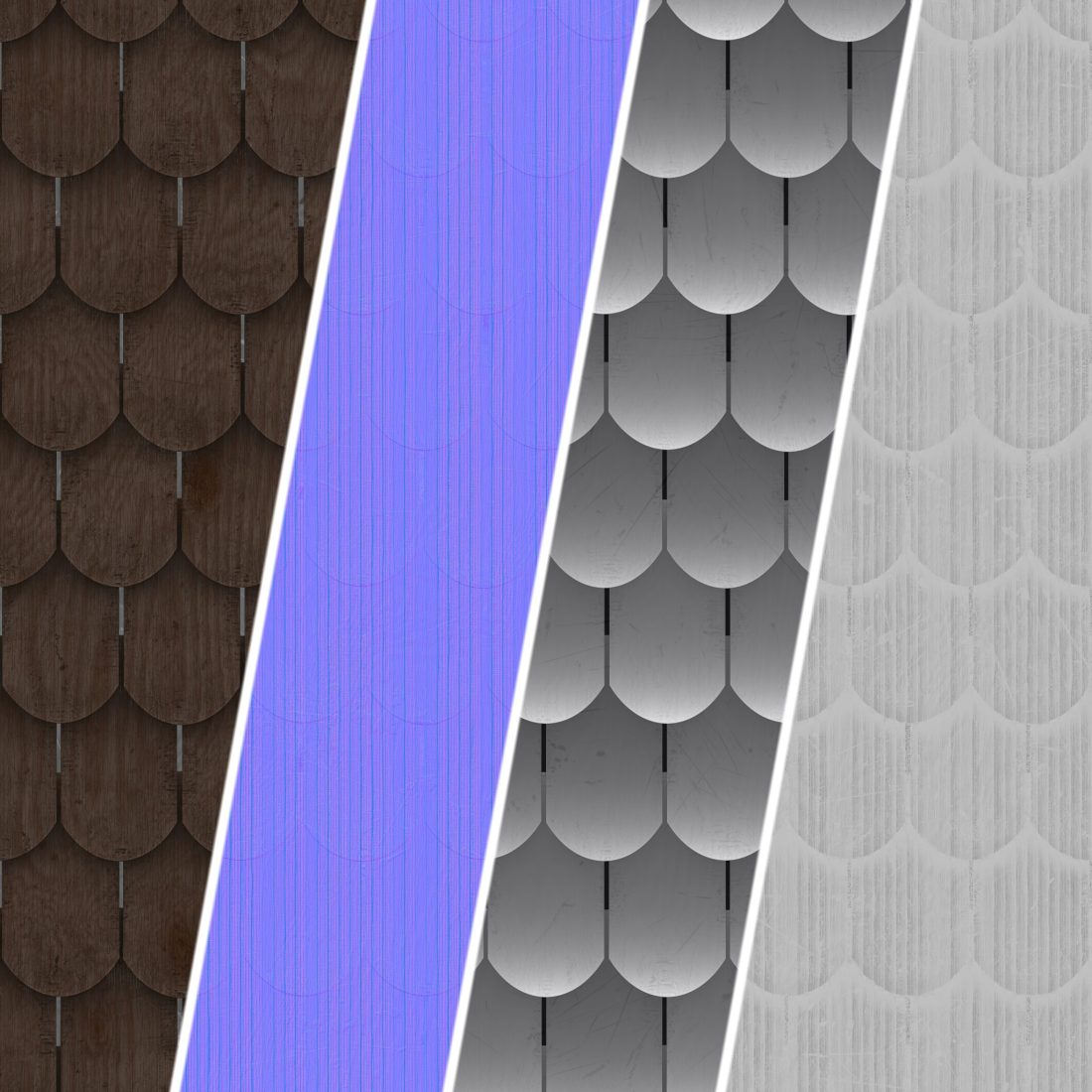 D268 Wood Roofing - Sbsar Seamless Pbr 4k Texture / PBR Material | CGMood