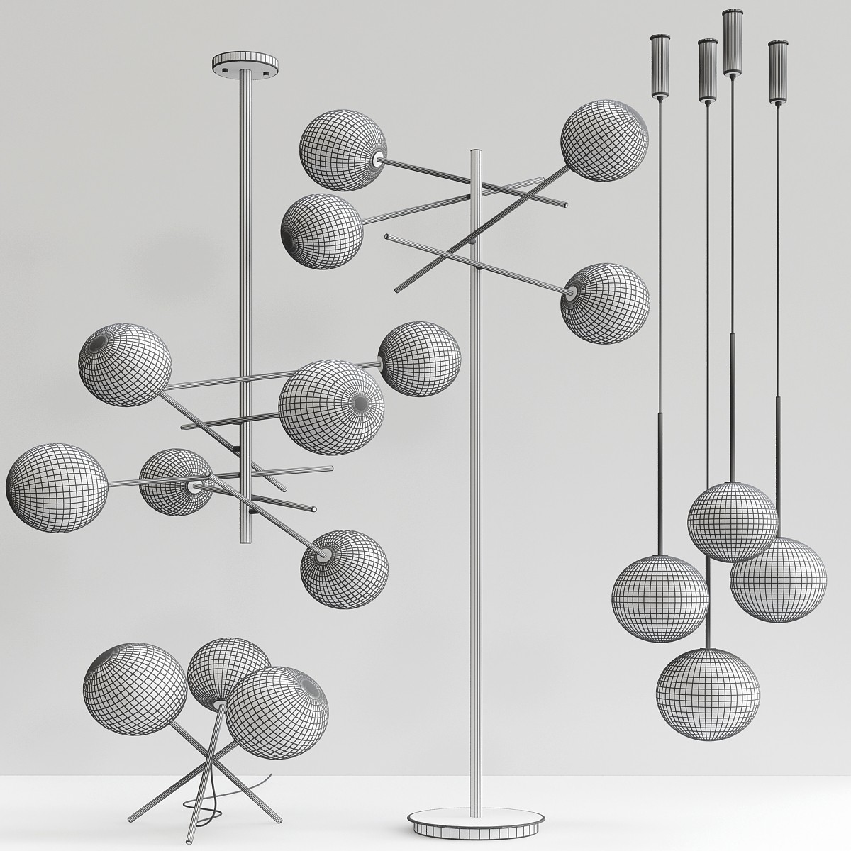 Bolle Gallotti Collection - 4 Types 3D Model for VRay | CGMood