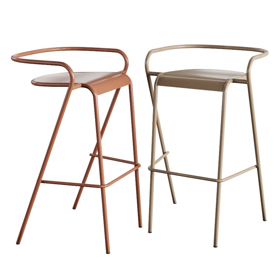 5008 B - Stool Chair By Adico - 3D Model for VRay
