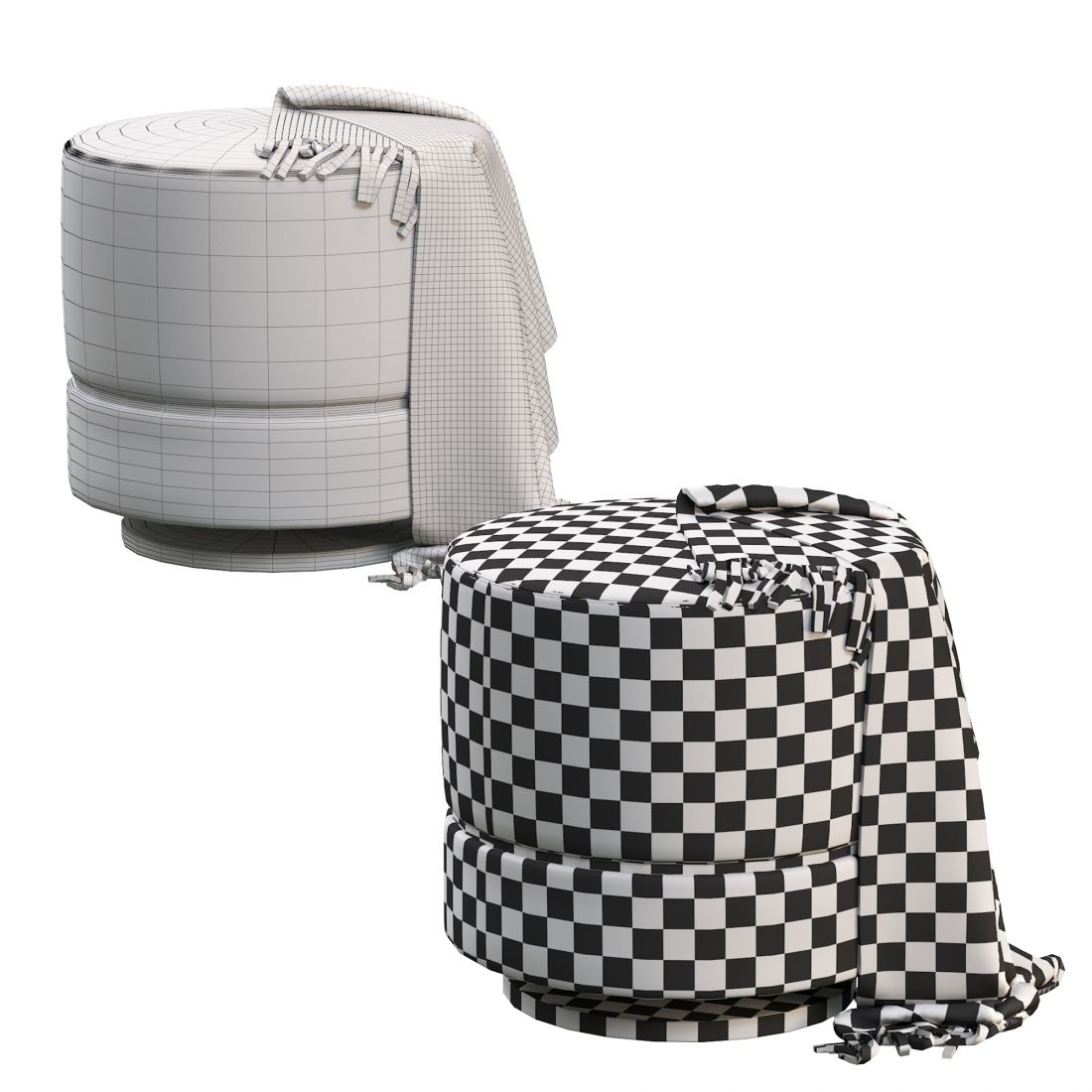 Pouf Frato 2020 - 3D Model for Corona
