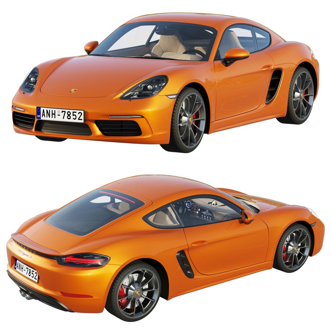Porsche 718 Cayman S 3D Model for Corona | CGMood
