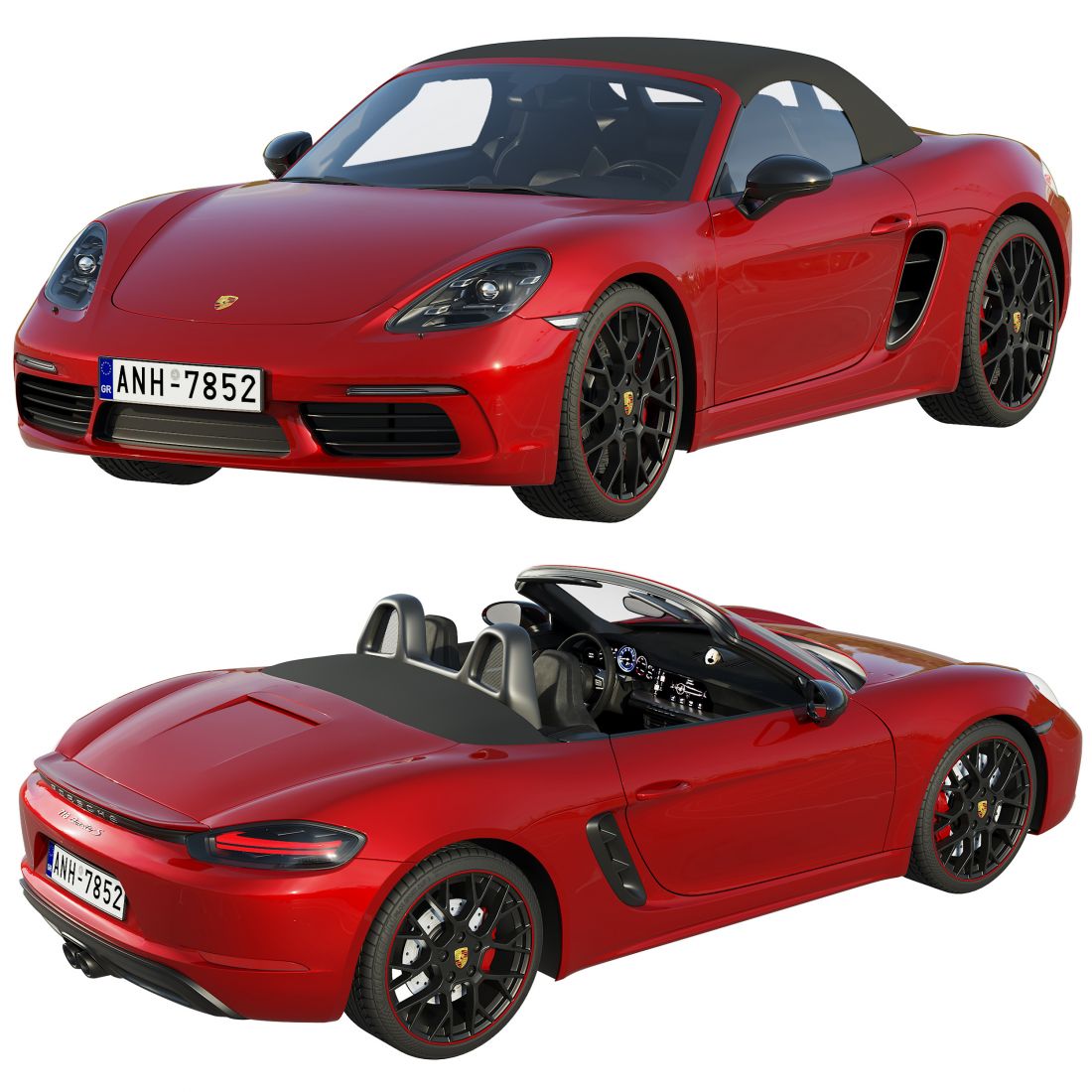 Porsche 718 Boxster S 3D Model for Corona | CGMood