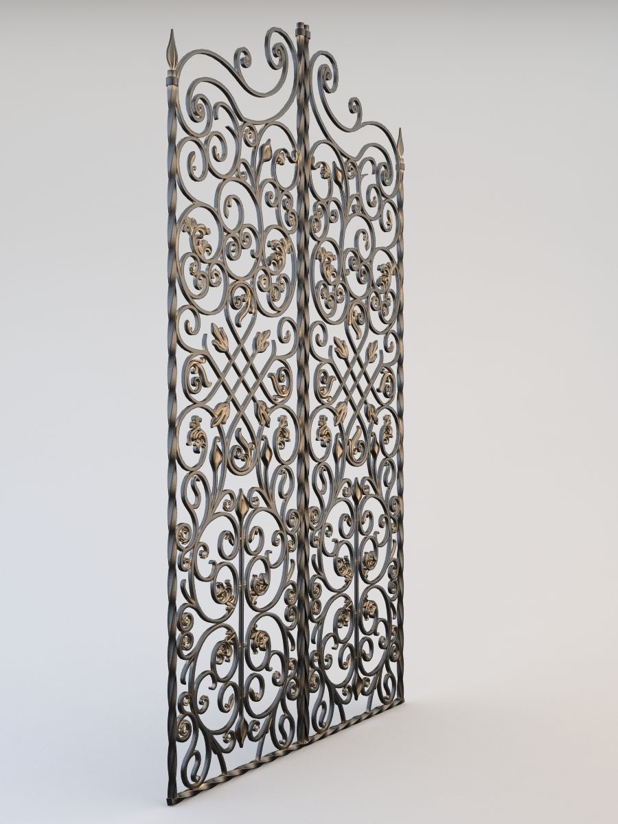 Forged Gate Grille - 3D Model for VRay