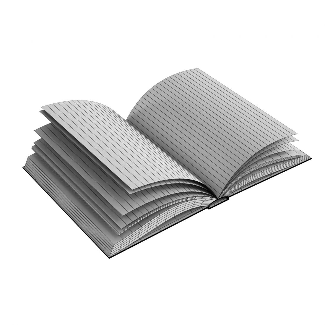 Open Books Set - 3D Model for VRay, Corona