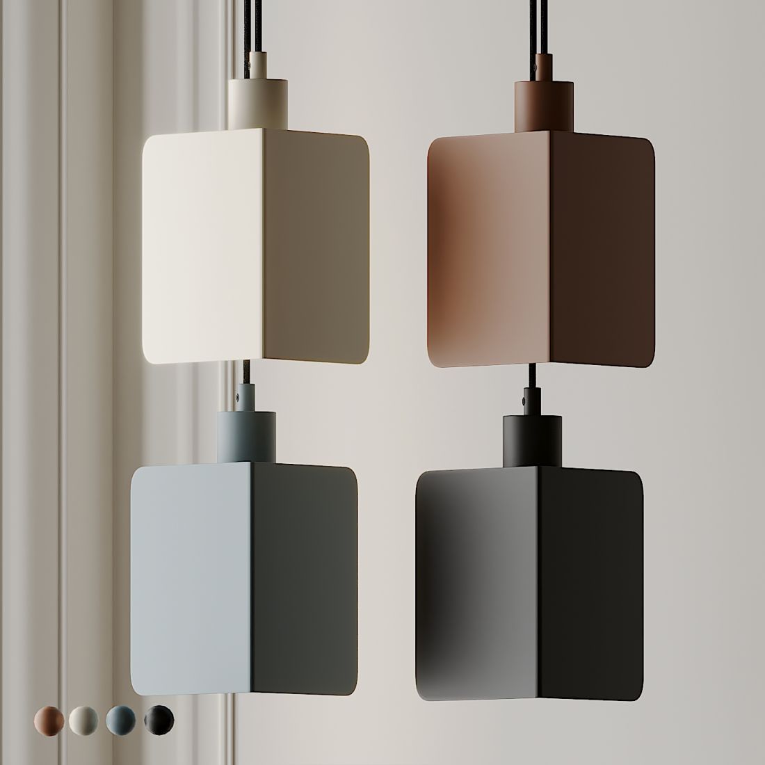 Corner Lamp Big By Fild - 3D Model for Corona