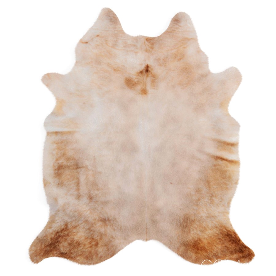 Champagne Color Natural Cowhide Rug - 3D Model for VRay