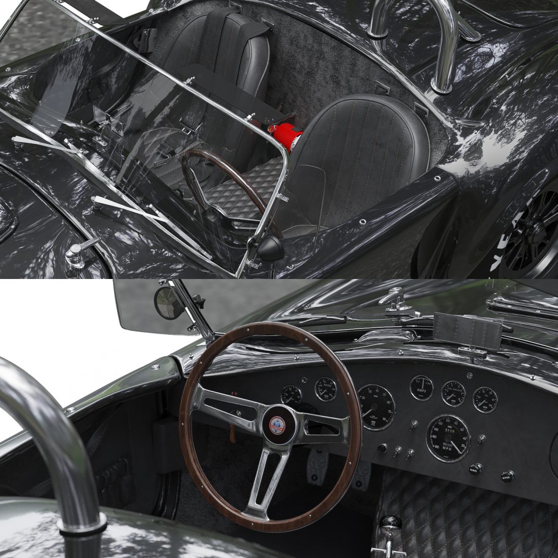 Ford Shelby Cobra 427 - 3D Model for VRay