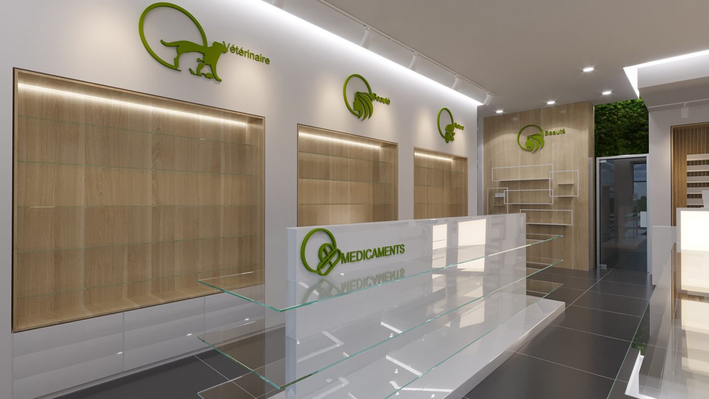 Modern Pharmacy - 3D Model for Corona