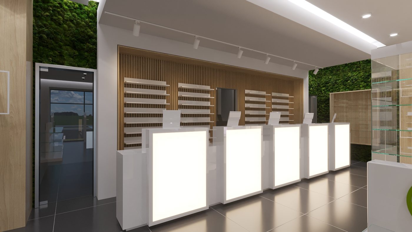 Modern Pharmacy - 3D Model for Corona