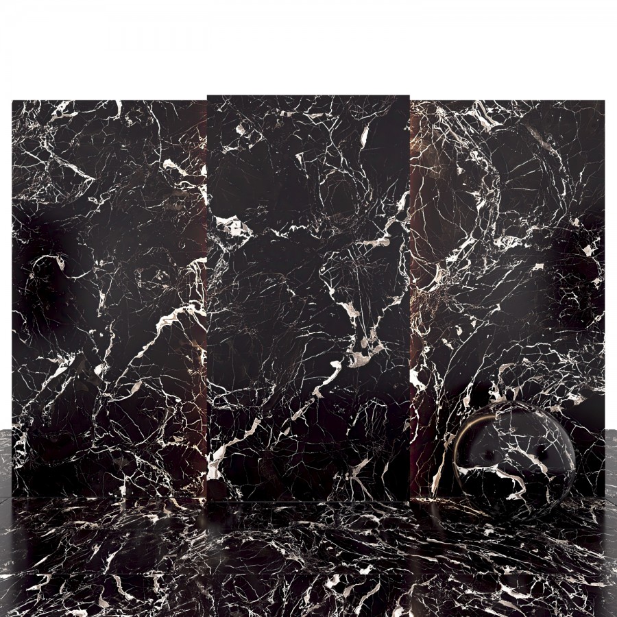 Court Black Marble - 3D Model for VRay