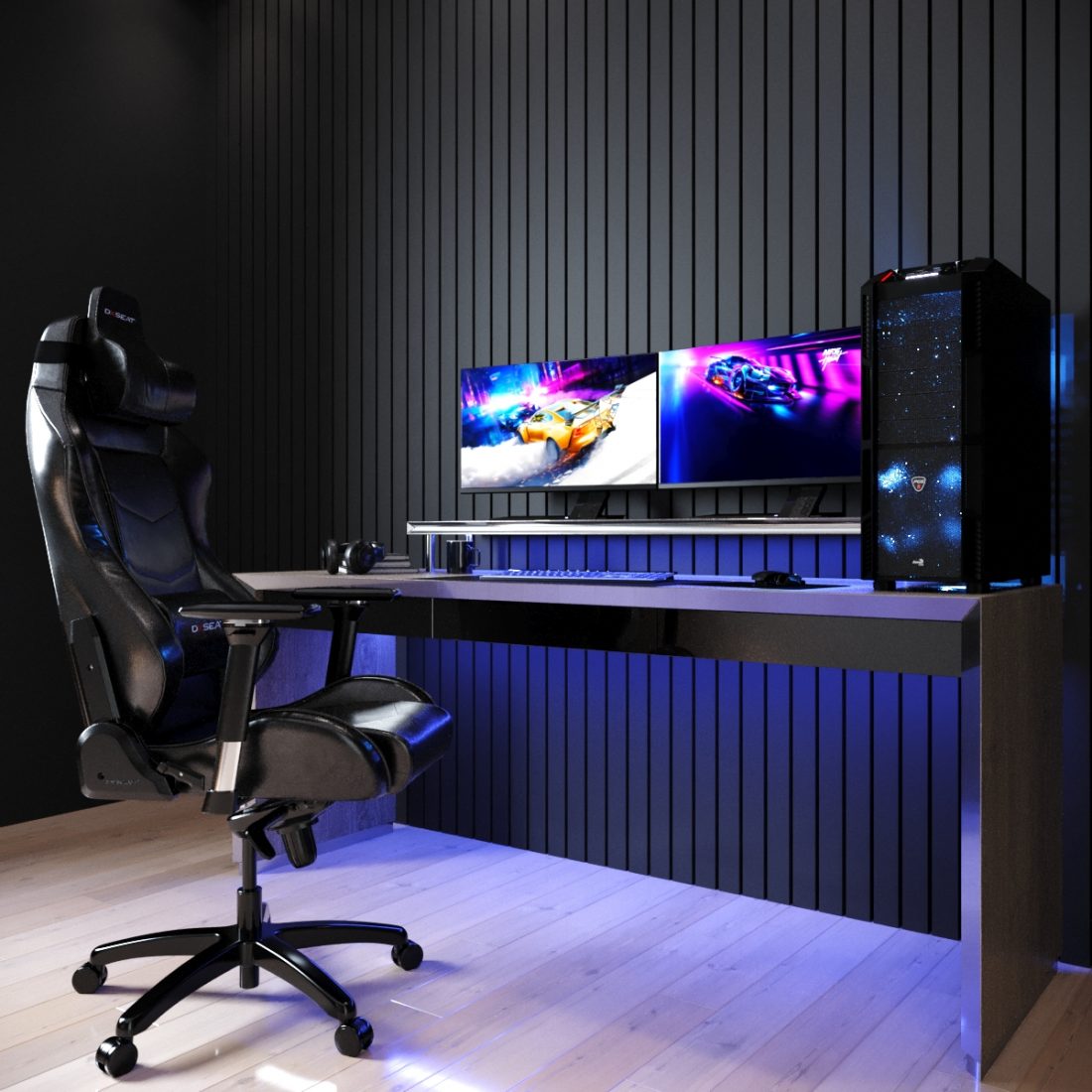 Pc Set Gamer - 3D Model for Corona