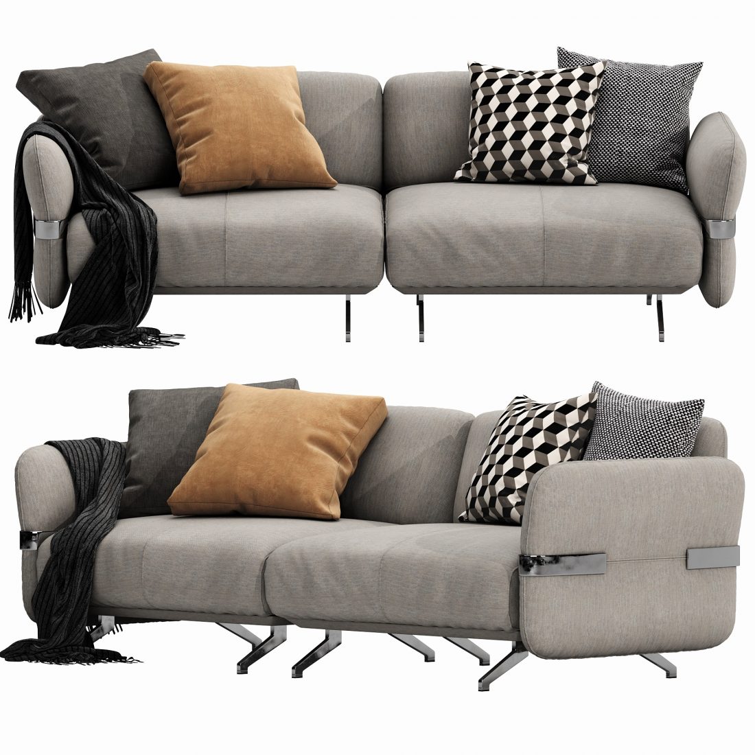 Natuzzi Pablo 3D Model for VRay, Corona | CGMood