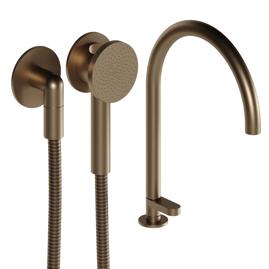 Cocoon Faucet & Shower - John Pawson Collection - 3D Model for VRay, Corona