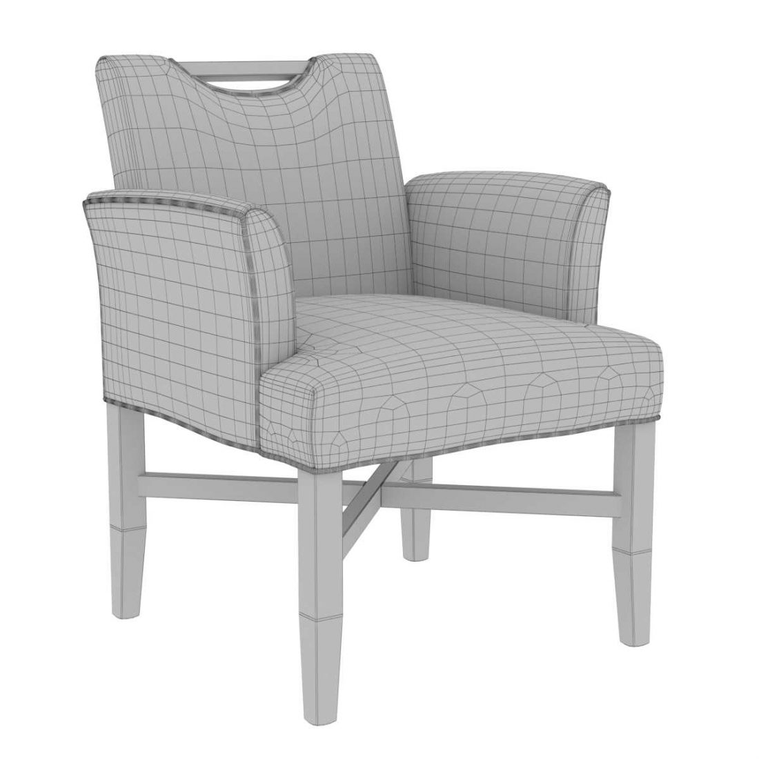 Pavar Grayson Parson Armchair - 3D Model for Corona