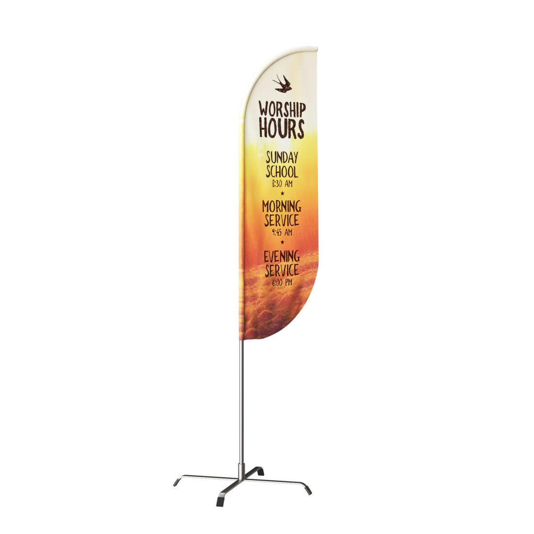 Banner Flags - 3D Model for VRay, Corona