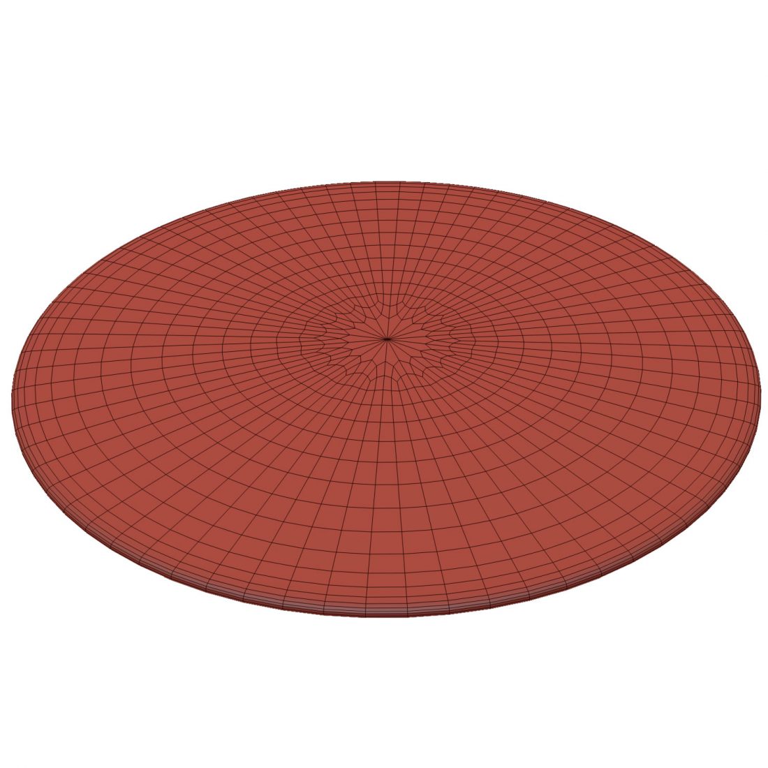 Round Rug №4 - 3D Model for VRay, Corona