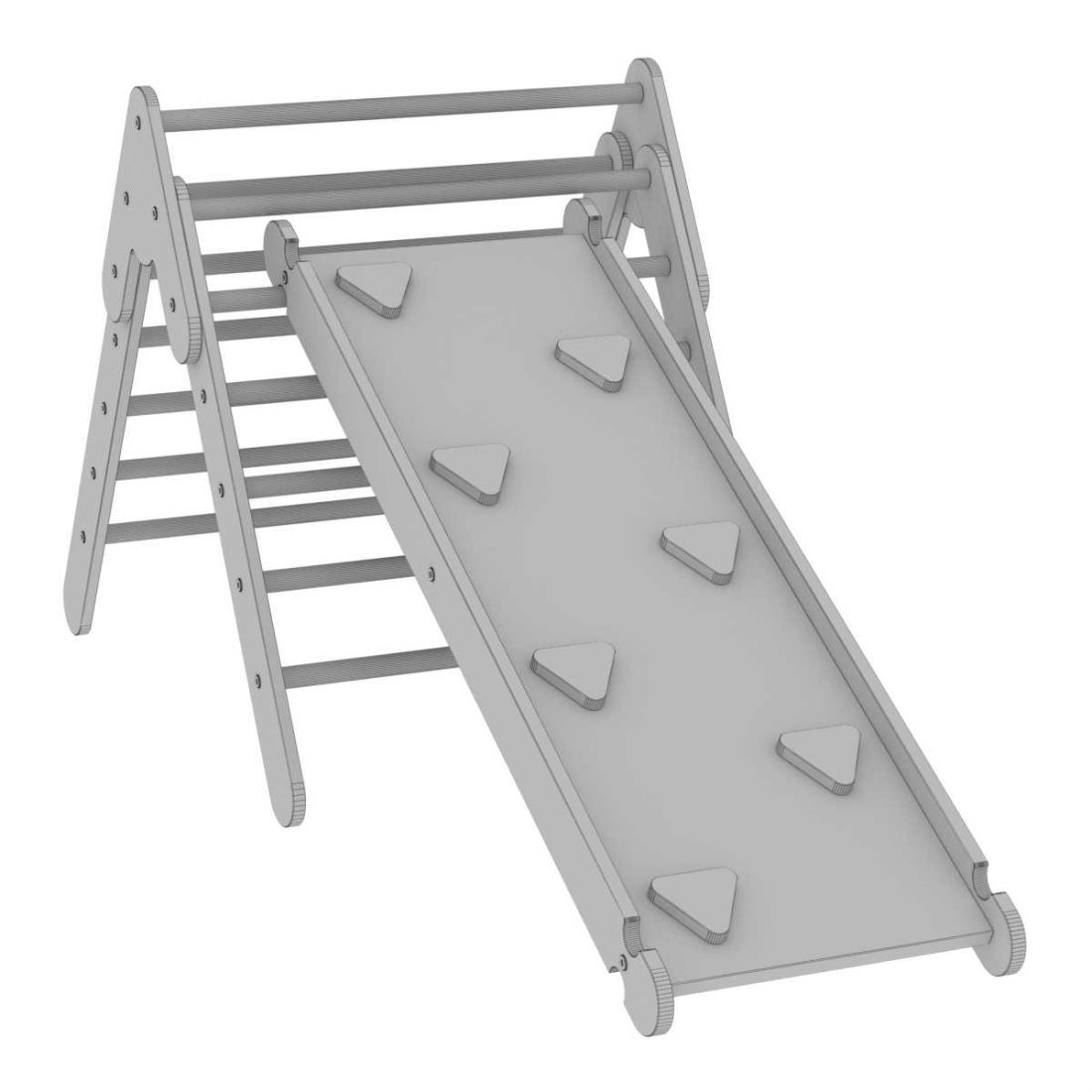 Montessori Room Pikler Triangle Ramp - 3D Model for Corona